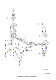 C2D54677 - Jaguar Crossmember | Jaguar Land Rover Classic Parts