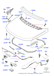 LR121384 - Land Rover Bracket - Bonnet Control Handle Mtg | Jaguar Land ...