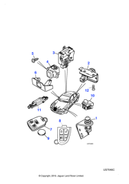 C2C35284 - Jaguar Remote ctrl sys-Transponder(Blank) | Jaguar Land ...