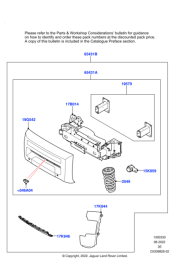 LR129440 - Land Rover Grille - Bumper | Jaguar Land Rover Classic Parts
