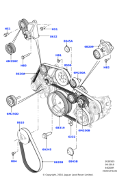 LR024791 - Land Rover Pulley - Idler | Jaguar Land Rover Classic Parts