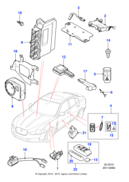 C2Z25004 - Jaguar Under bonnet security switch | Jaguar Land Rover ...