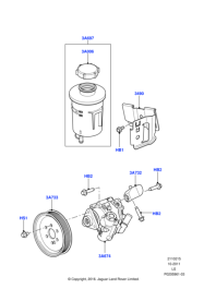 LR014089 - Land Rover Pump - Power Steering | Jaguar Land Rover Classic ...