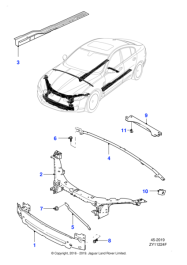 C2Z18083 - Jaguar Bumper beam | Jaguar Land Rover Classic Parts