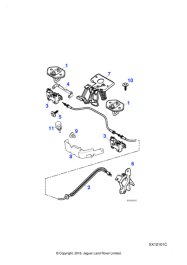 C2C4468 - Jaguar Bonnet release handle | Jaguar Land Rover Classic Parts