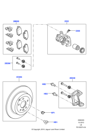 LR003655 - Land Rover Kit - Caliper Brake Pad | Jaguar Land Rover ...