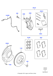 LR016684 - Land Rover Kit - Caliper Brake Pad | Jaguar Land Rover ...