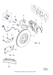 C2D60654 - Jaguar Brake pad kit | Jaguar Land Rover Classic Parts