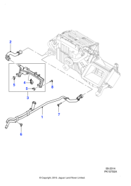 AJ814007 - Jaguar Heater pipe | Jaguar Land Rover Classic Parts