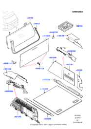 LR075859 - Land Rover Rail - Luggage Compartment - Insert | Jaguar Land ...