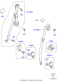 LR009308 - Land Rover Buckle - Seat Belt | Jaguar Land Rover Classic Parts