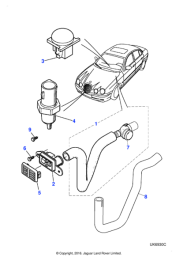 XR854838 - Jaguar Ambient air temperature sensor | Jaguar Land Rover ...