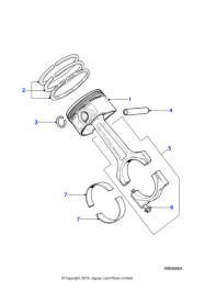 C2C5449 - Jaguar Piston ring kit | Jaguar Land Rover Classic Parts