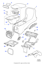 C2C34128 - Jaguar Console armrest latch | Jaguar Land Rover Classic Parts