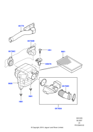 PHD500025 - Land Rover Duct - Air | Jaguar Land Rover Classic Parts