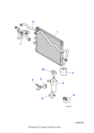 XR839090 - Jaguar Supercharger radiator | Jaguar Land Rover Classic Parts