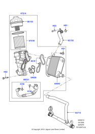 LR041422 - Land Rover Oil Cooler | Jaguar Land Rover Classic Parts