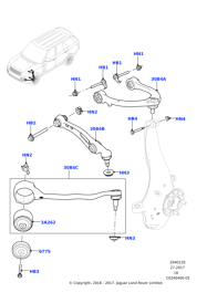 LR084108 - Land Rover Bush - Front Suspension Arm | Jaguar Land Rover ...
