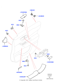 LR091479 - Land Rover Clip - Door Inner Panel | Jaguar Land Rover ...
