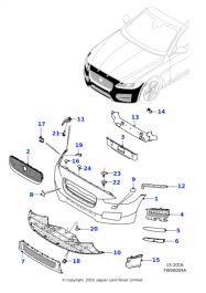 T2H3937LML - Jaguar Bumper - Front | Jaguar Land Rover Classic Parts