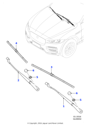 T4A13717 - Jaguar Wiper blade | Jaguar Land Rover Classic Parts