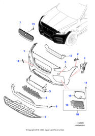 T4A38520LML - Jaguar Bumper cover | Jaguar Land Rover Classic Parts