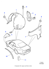 C2S9354 - Jaguar Trim pin | Jaguar Land Rover Classic Parts