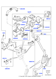 LR036345 - Land Rover Hose | Jaguar Land Rover Classic Parts