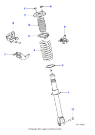 C2Z18380 - Jaguar Shock absorber | Jaguar Land Rover Classic Parts