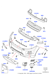 LR034210 - Land Rover Bracket - Bumper Mounting | Jaguar Land Rover ...