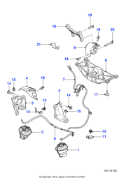 C2D19868 - Jaguar Engine mounting | Jaguar Land Rover Classic Parts