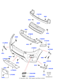 LR028551 - Land Rover Finisher - Bumper | Jaguar Land Rover Classic Parts