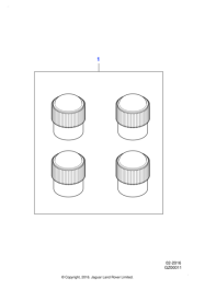 C2D60782 - Jaguar Valve caps | Jaguar Land Rover Classic Parts