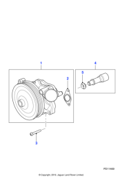 AJ813909 - Jaguar Water pump | Jaguar Land Rover Classic Parts