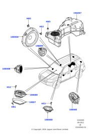 LR079254 - Land Rover Speaker | Jaguar Land Rover Classic Parts