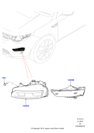 LR136869 - Land Rover Lamp - Fog | Jaguar Land Rover Classic Parts