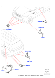 LR093754 - Land Rover Sensor - Parking Aid System | Jaguar Land Rover ...