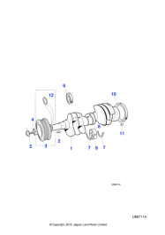 AJ83744 - Jaguar Crankshaft oil seal | Jaguar Land Rover Classic Parts