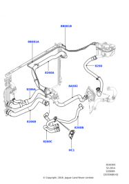 LR024252 - Land Rover Hose - Overflow | Jaguar Land Rover Classic Parts