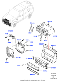 LR082883 - Land Rover Shutter - Radiator Control | Jaguar Land Rover ...