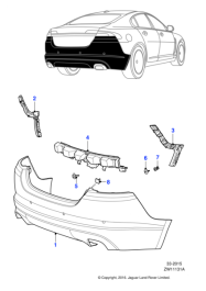 C2Z2148XXX - Jaguar Bumper cover | Jaguar Land Rover Classic Parts