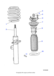 C2S47008 - Jaguar Road spring | Jaguar Land Rover Classic Parts