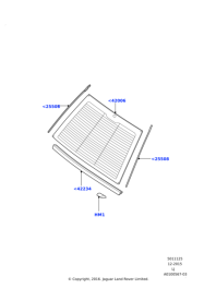 DED500180 - Land Rover Moulding - Rear Window | Jaguar Land Rover ...