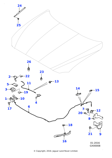 T4A13304 - Jaguar Bumpstop rubber | Jaguar Land Rover Classic Parts