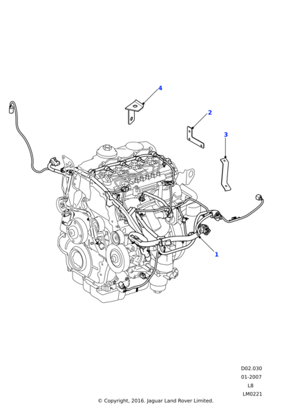 LR025175 - Land Rover Wire | Jaguar Land Rover Classic Parts