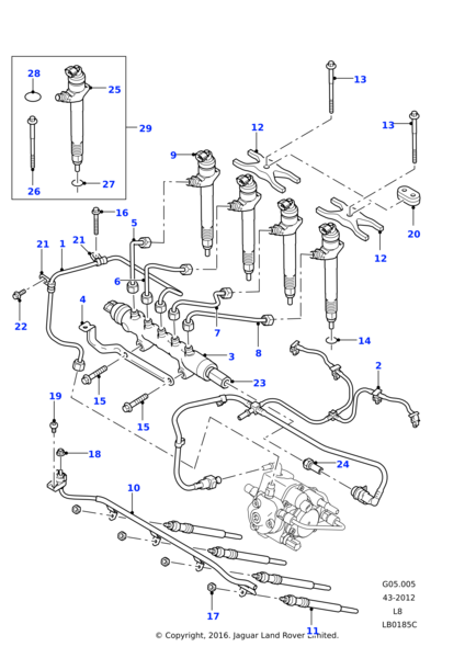 LR006803 - Land Rover Injector | Jaguar Land Rover Classic Parts
