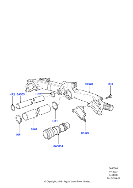 PFD000010 - Land Rover Manifold - Water | Jaguar Land Rover Classic Parts