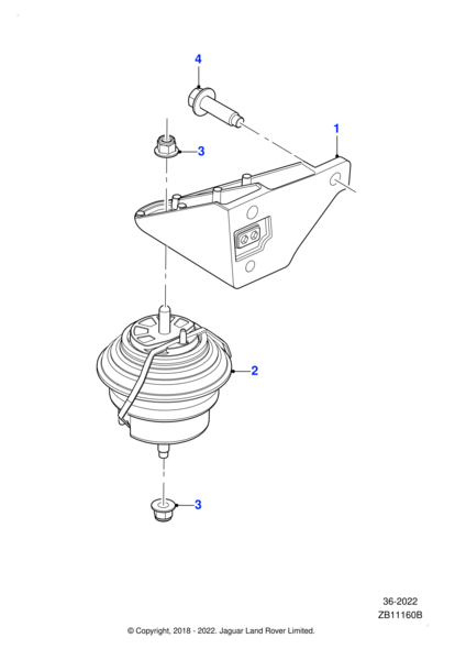 C2Z5066 - Jaguar Engine mounting | Jaguar Land Rover Classic Parts