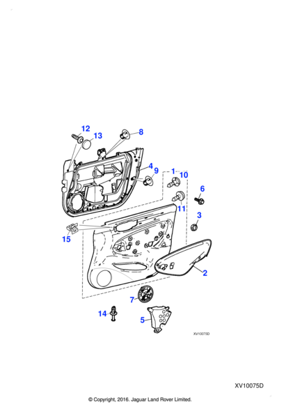 C2C14628 - Jaguar Push in fastener | Jaguar Land Rover Classic Parts