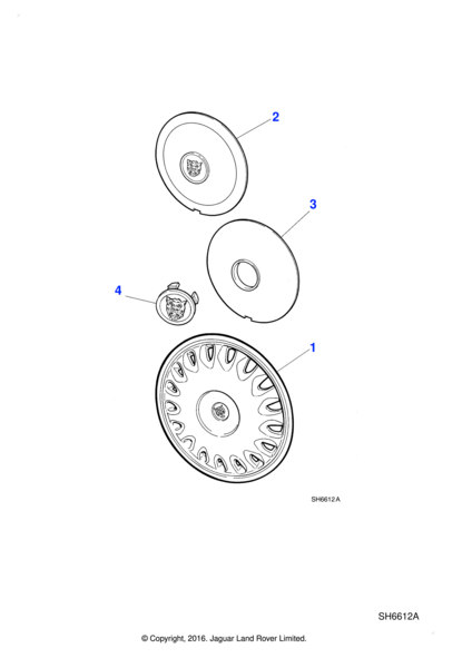 MNC6240AA - Jaguar Hub cap | Jaguar Land Rover Classic Parts